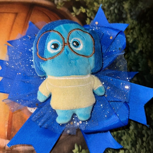 inside out | Accessories | New Inside Out Sadness Hair Bow | Poshmark